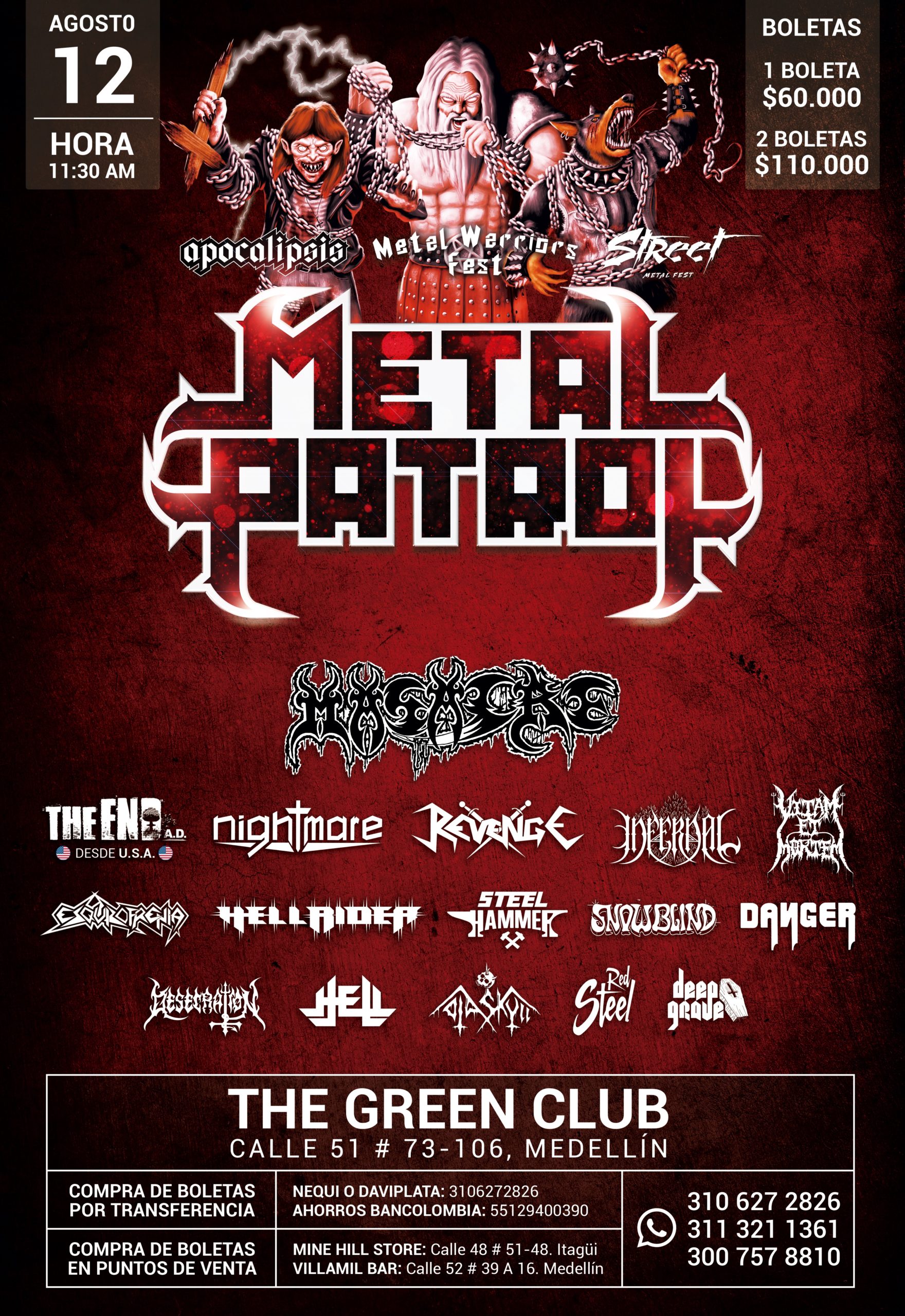 Apocalipsis, Metal Warriors Fest y Street Metal Fest se unen para ...